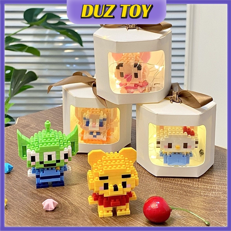 【DUZ】Cute Building Blocks Disney Sanrio Bricks Kid's Puzzle Assembly ...