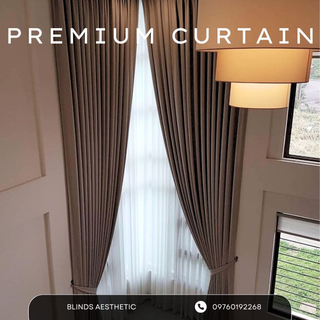 SFOLD CURTAIN BLOCKOUT AND SHEER WITH TRACKS - custom size available ...