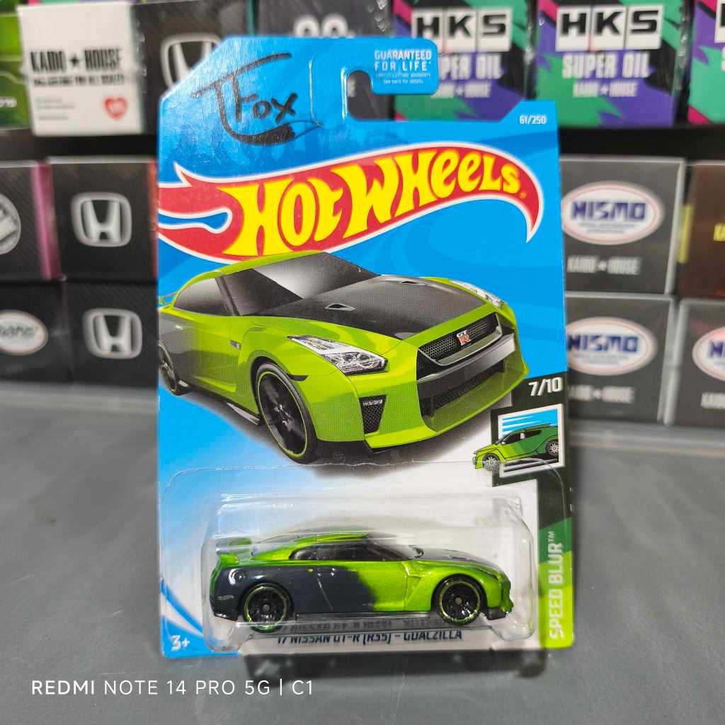Hot Wheels TFox '17 Nissan GT-R (R35) - Guaczilla Speed Blur Series ...