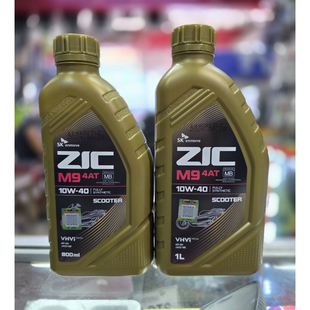 ZIC M9 4AT 10W-40 SCOOTER FULLY SYNTHETIC 800ML & 1L | Shopee Philippines