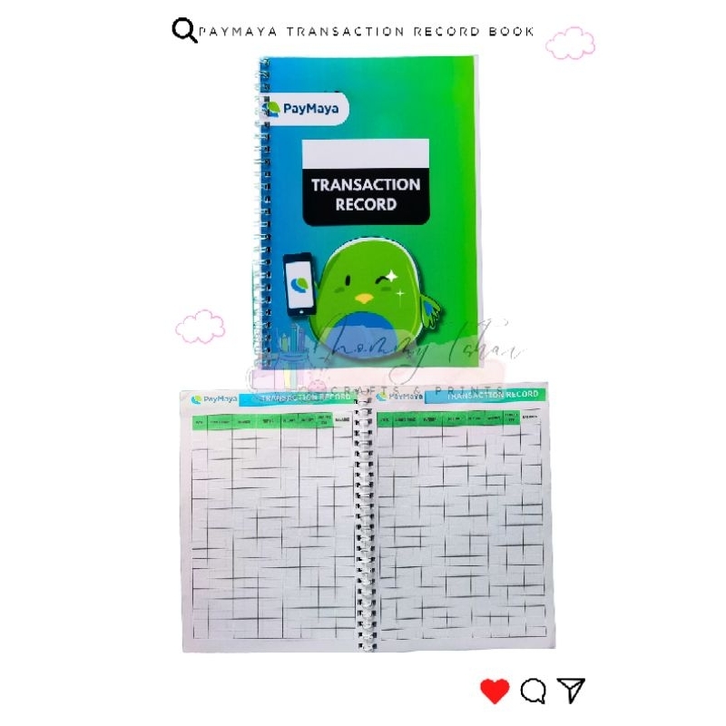 MAYA / SALES TRACKER / ELOAD TRANSACTION RECORD NOTEBOOK | MOMMYTSHAI ...