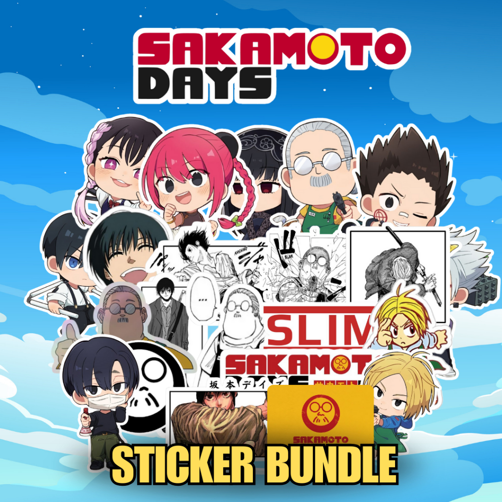 SAKAMOTO DAYS STICKER BUNDLE - WATERPROOF LAMINATED VINYL STICKERS ...