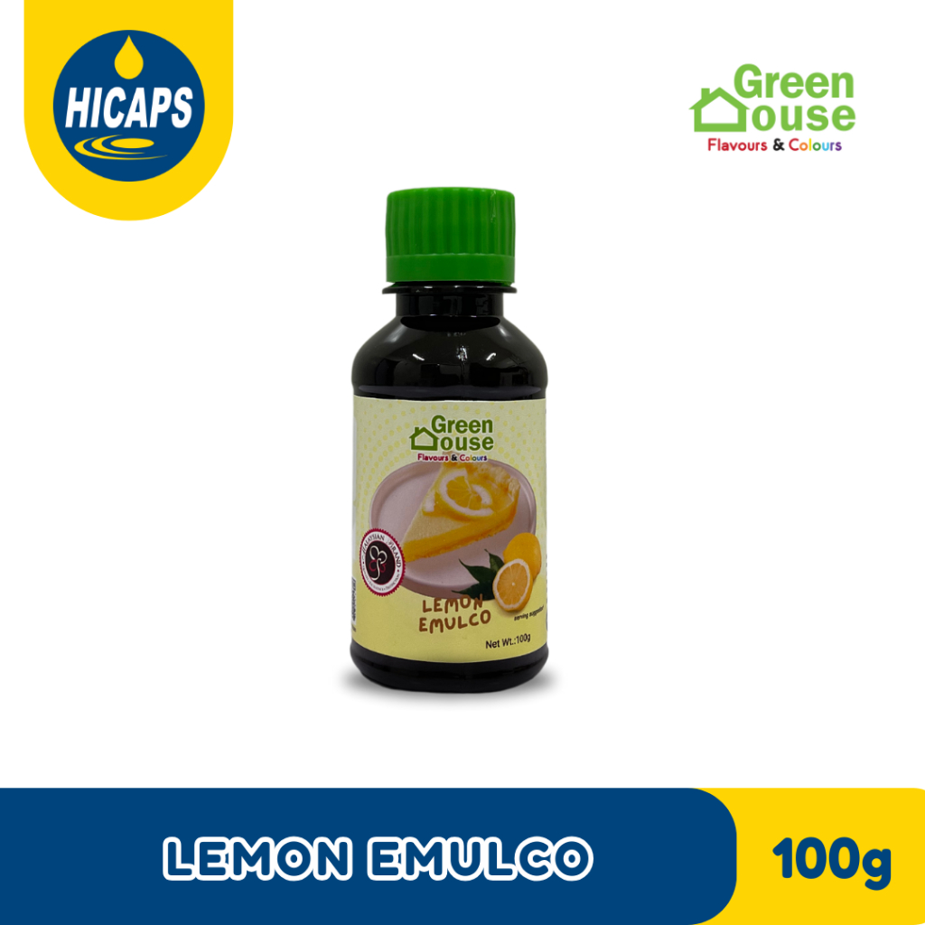 Hicaps Green House Lemon Emulco 100g (Flavor And Color) | Shopee ...