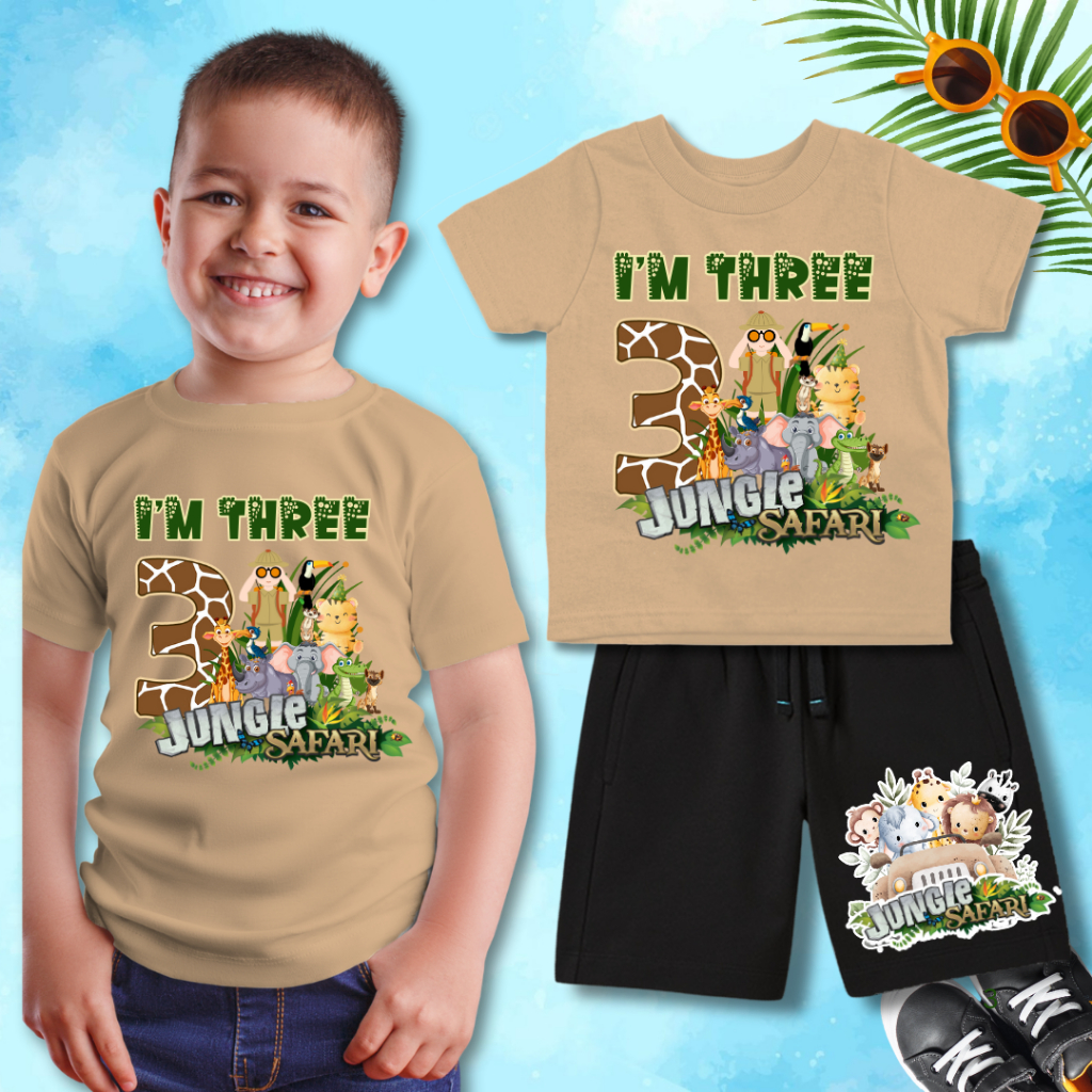 Safari Terno Shirt with Short or Shirt Only for Kids 1-12yrs old for ...