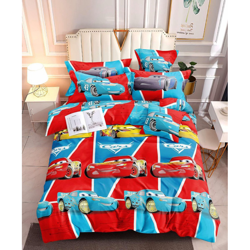 CARS BEDSHEET FULLY GARTERIZED CANADIAN COTTON BEDSHEET MCQUEEN/CARS ...