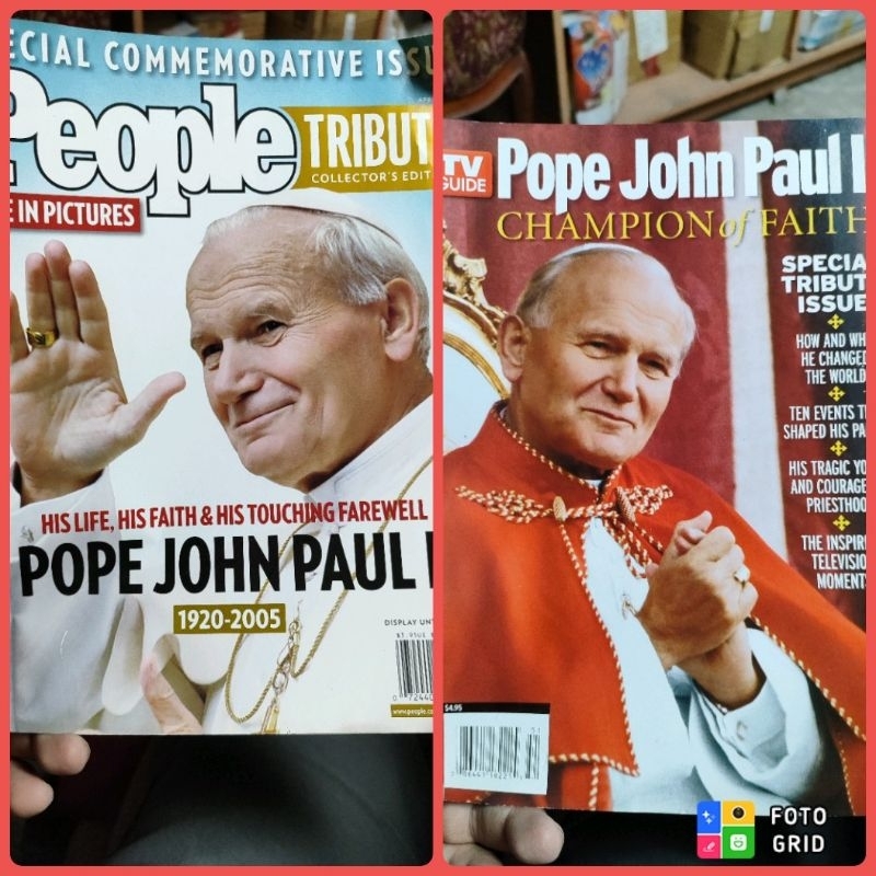 Vintage Pope John Paul Memorabilia Magazines {Assorted} 2/6c | Shopee ...