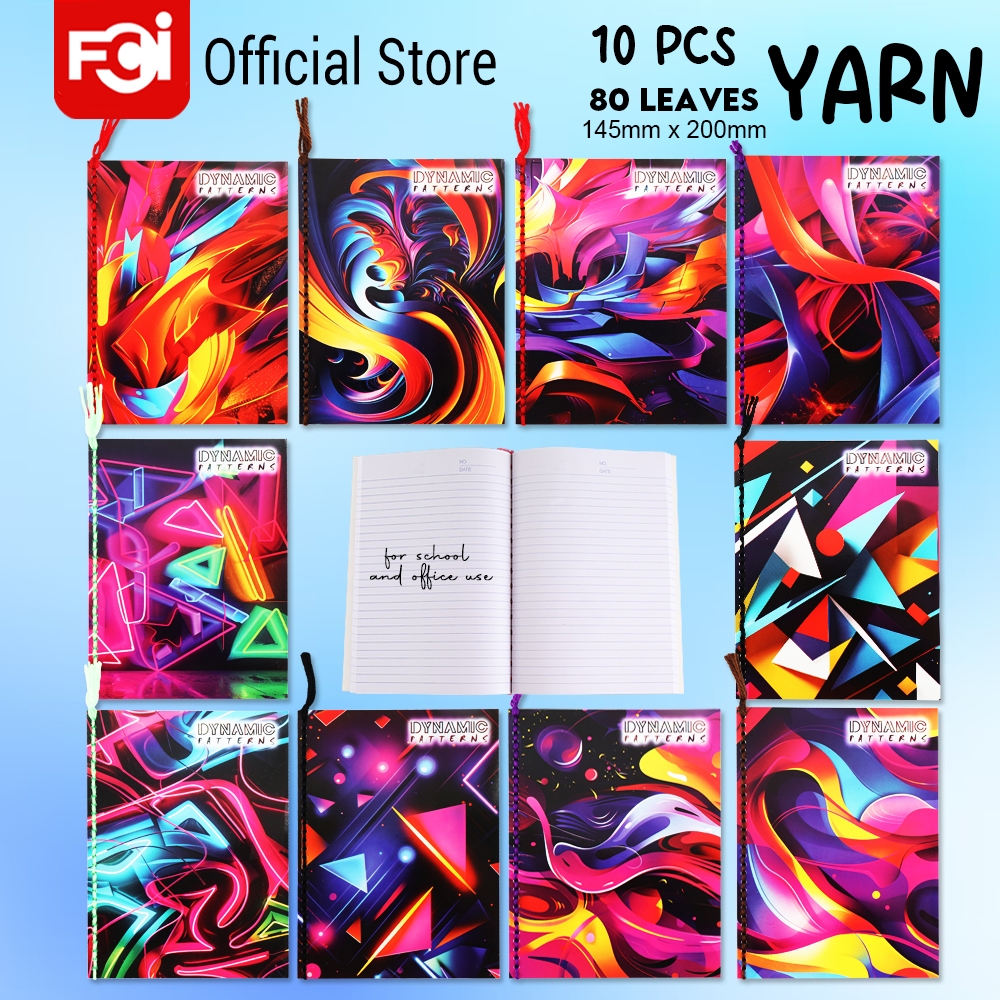 FCI Spiral Notebook With (Yarn) Assorted Design Sold ream (10pcs) For ...