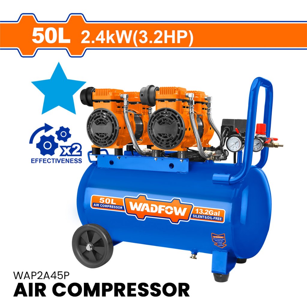 BUILDMATE Wadfow 3.2HP (2x1200W) Air Compressor Inflator Air Pressure ...