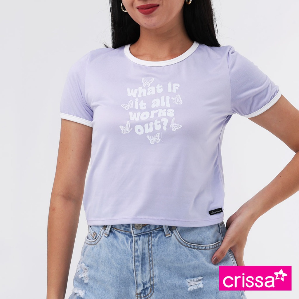 Crissa Cotton Spandex Plain Knits Short Sleeves Blouse CSTT15-0006 ...
