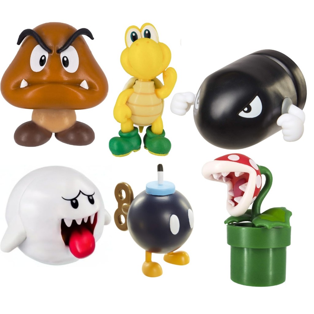 Super Mario Figure Collection Goomba/Koopa/Teresa/Piranha Plant/Thwomp ...