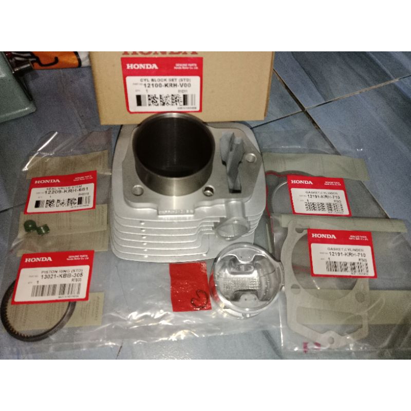 HONDA GENUINE CYLINDER BLOCK KIT for XR200 (12100-KRH-V00) with free ...