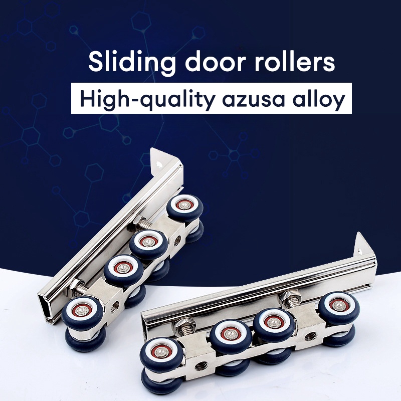 1 or 2 Meter Tracks And Pulley Suit Sliding Door Roller Nylon Steel ...