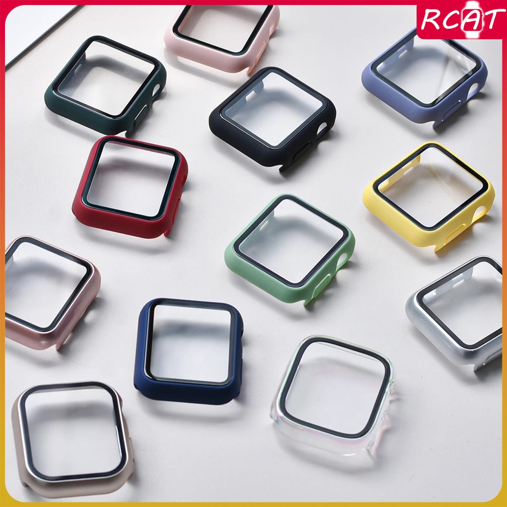 Tempered Glass PC Case Cover for Apple Watch Iwatch Ultra 3 2 Series 11 ...