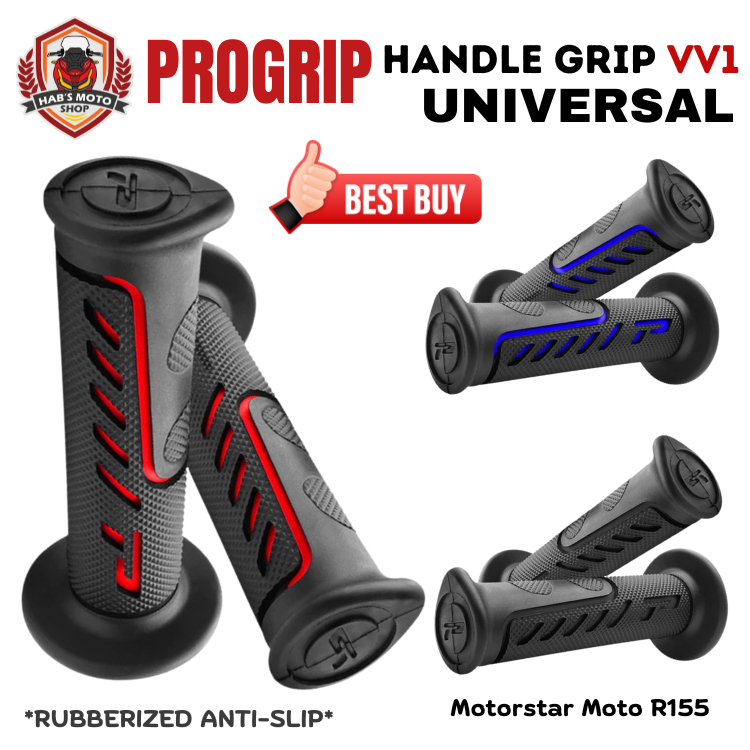 Motorstar Moto R155 HANDLE GRIP PROGRIP V1 HIGH-QUALITY RUBBERIZED ANTI ...