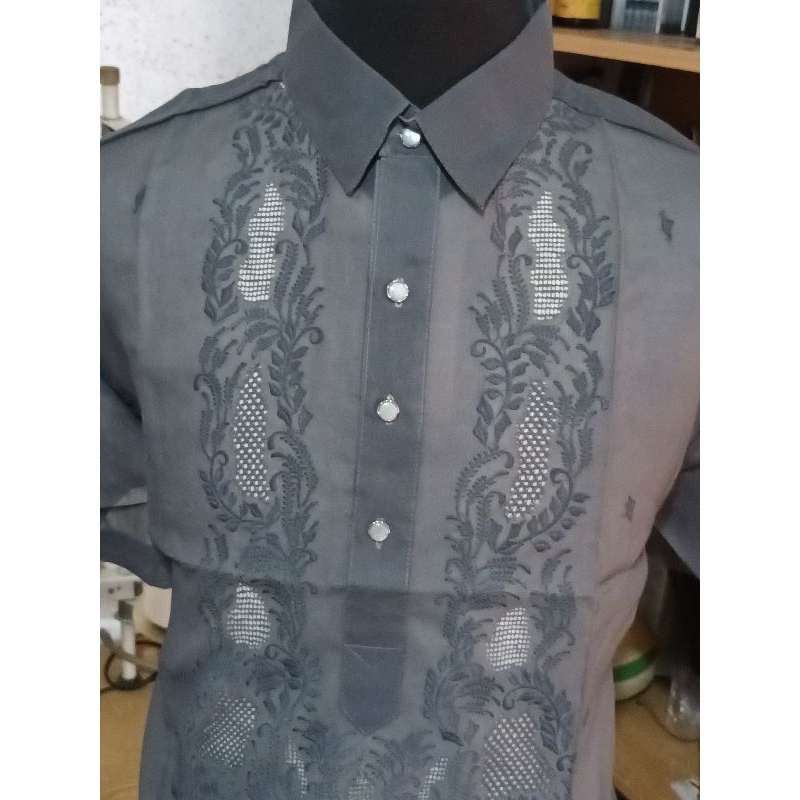 Office Barong Polo Jacket Mens Barong | Shopee Philippines
