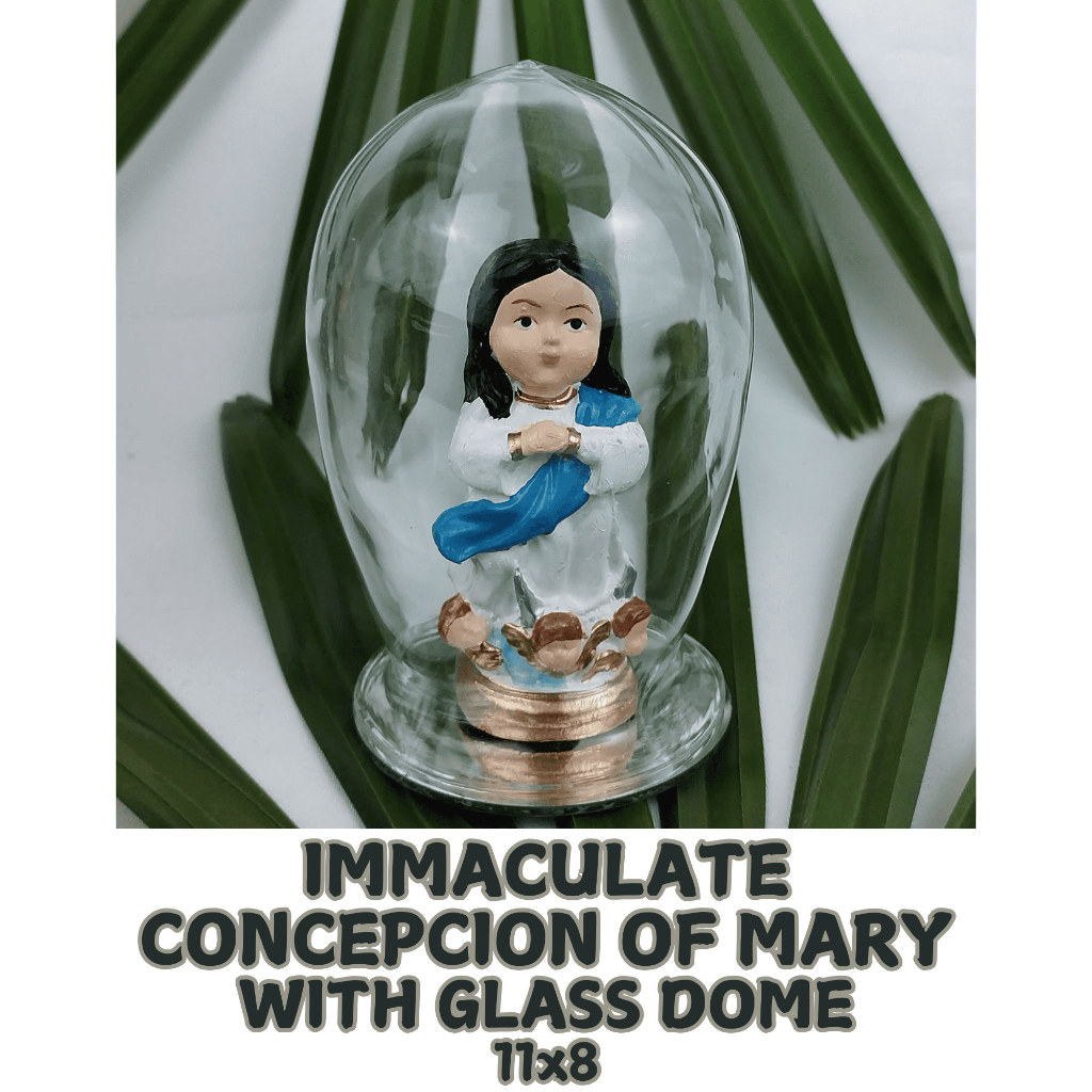 Chibi Immaculate Concepcion of Mary Religious Mini Statues with Glass ...