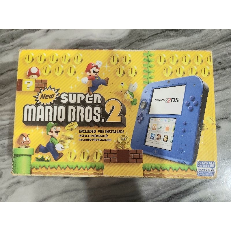 Nintendo 2DS Electric Blue with Pre-Installed Super Mario Bros 2 ...