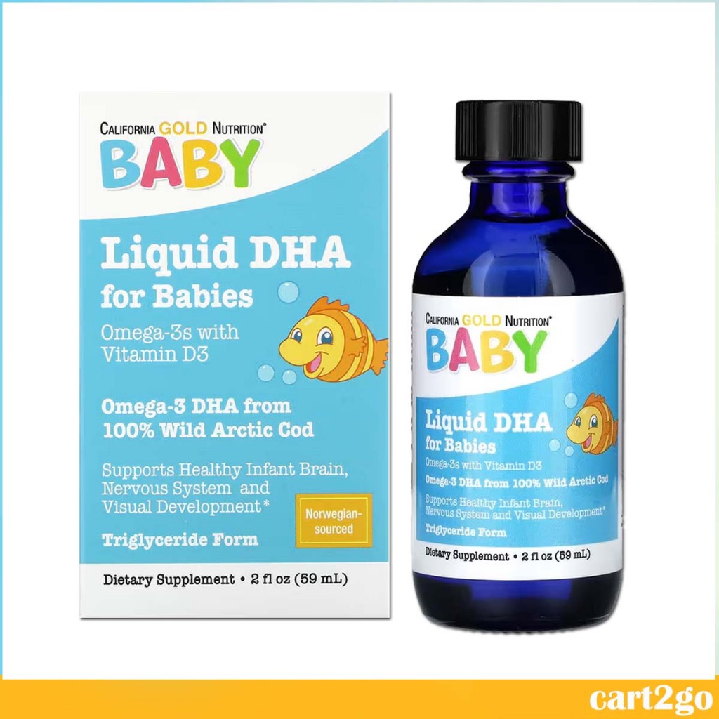 California Gold Nutrition Baby's DHA Omega-3s with Vitamin D3 300iu 2 ...