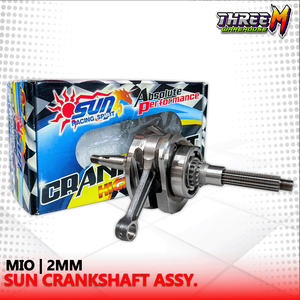 SUN RACING ORIGINAL CRANKSHAFT ASSY FOR MIO SPORTY 2MM V2 | Shopee ...