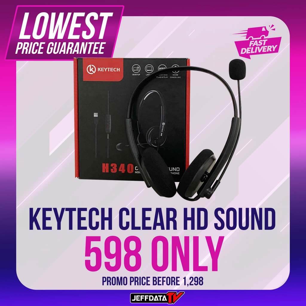 ACC KEYTECH H340 HEADSET NOISE REDUCTION | Shopee Philippines
