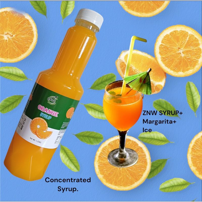 ZNW ORANGE CONCENTRATED SYRUP | Shopee Philippines