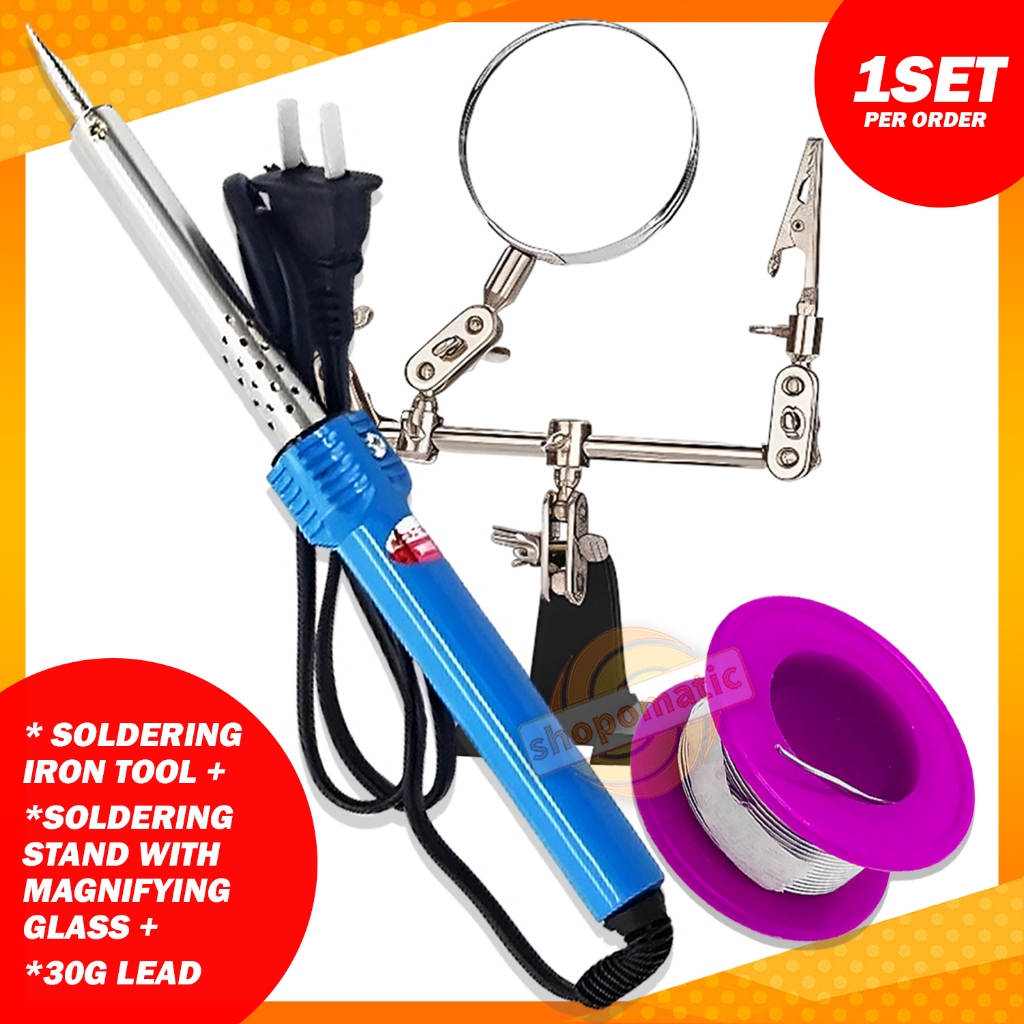 Soldering Iron Plastic Handle With Third Hand Soldering Iron Stand ...