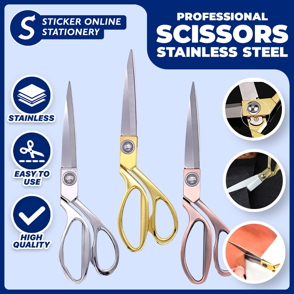 Stainless Steel Fabric Scissors 9.5inch – Tailoring, Sewing, Crafting ...