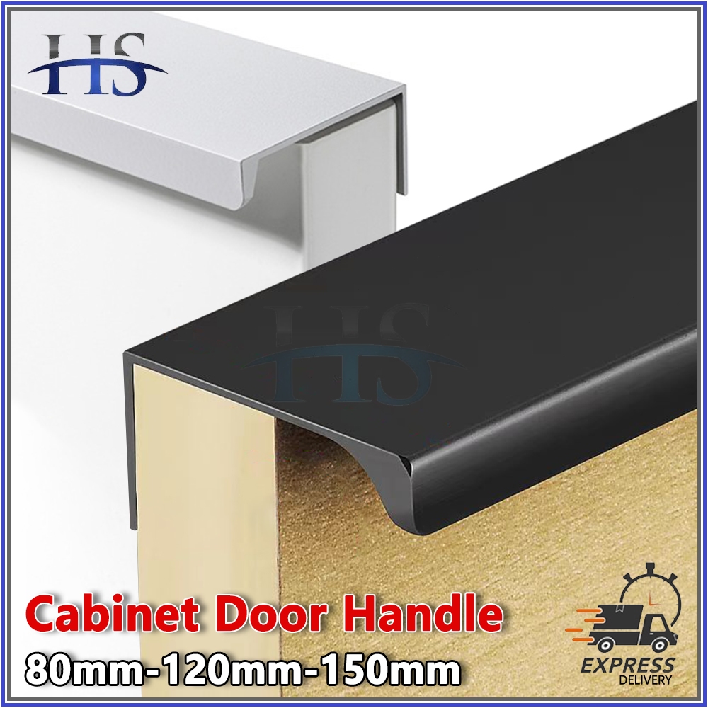 Durable Cabinet Door Handle Mount Finger Edge Pull Concealed Modern ...