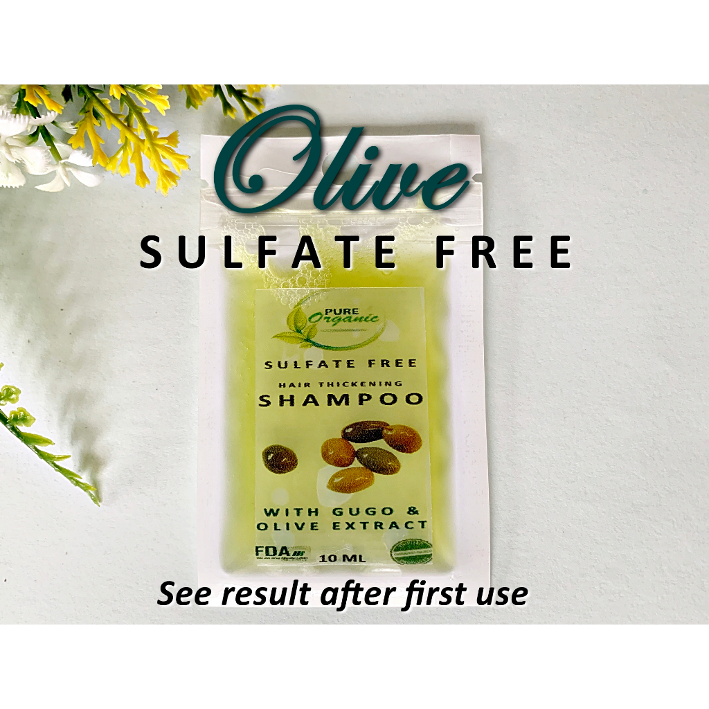 Sulfate Free Olive Shampoo by Pure Organic For Hair Growth and Hair ...