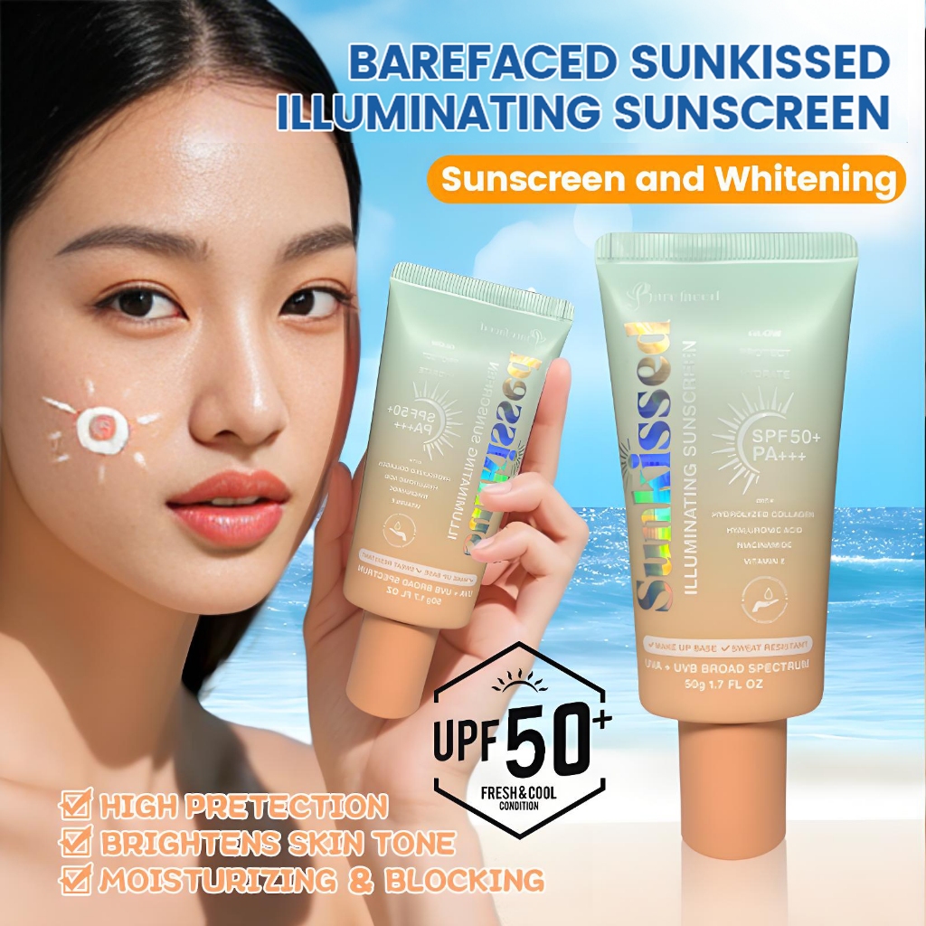 BUY 1 TAKE 1 Barefaced Sunkissed Illuminating Sunscreen SPF50+ PA ...
