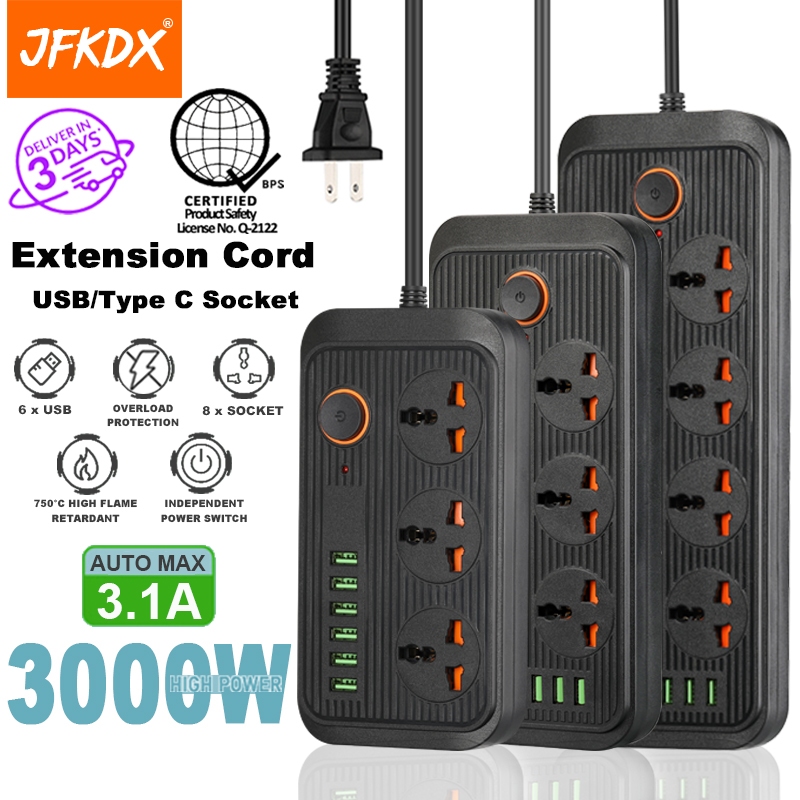 [Freebies] Extension Wire Outlet With USB Socket Extension Cord Power ...