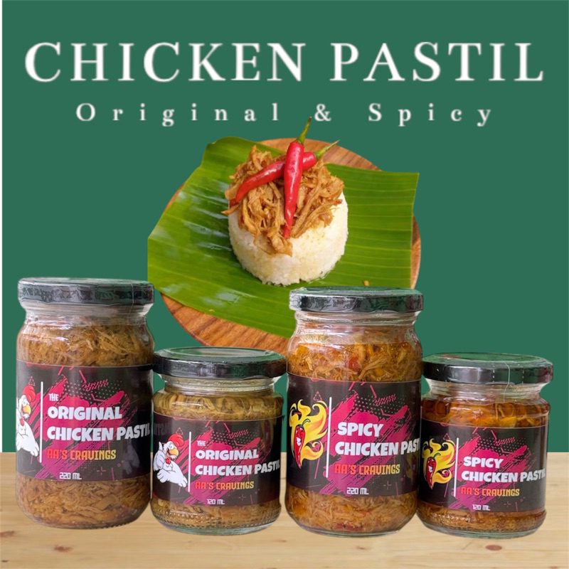 AA's Cravings Chicken Pastil Original and Spicy Flavor (120ml & 220ml ...
