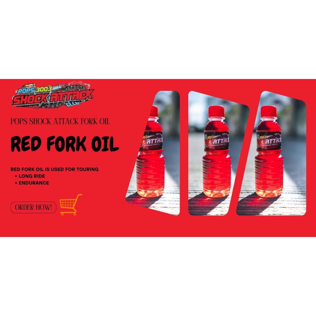 POPS SHOCK ATTACK 3003 RED FORK OIL FOR LONG RIDES AND ENDURANCE ...