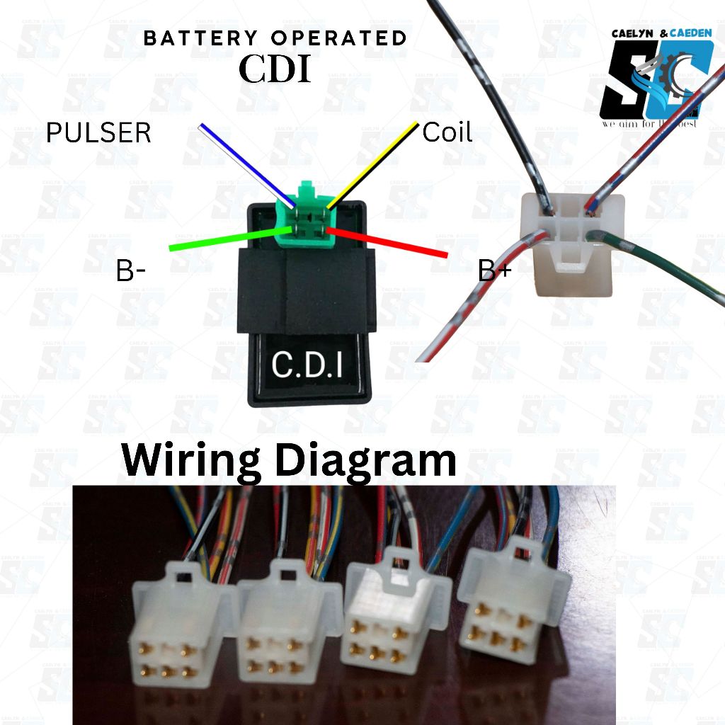 CDI Socket 4 Pin / 4 Terminal for Motorcycle Original Auto Wire Durable ...