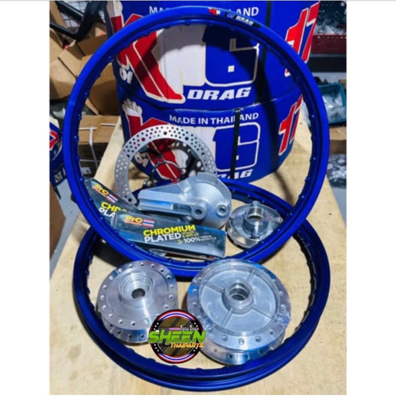 TAIKOM/KING DRAG RIM 1.4 PAIR WITH CROME HUB&RIOS SET | Shopee Philippines