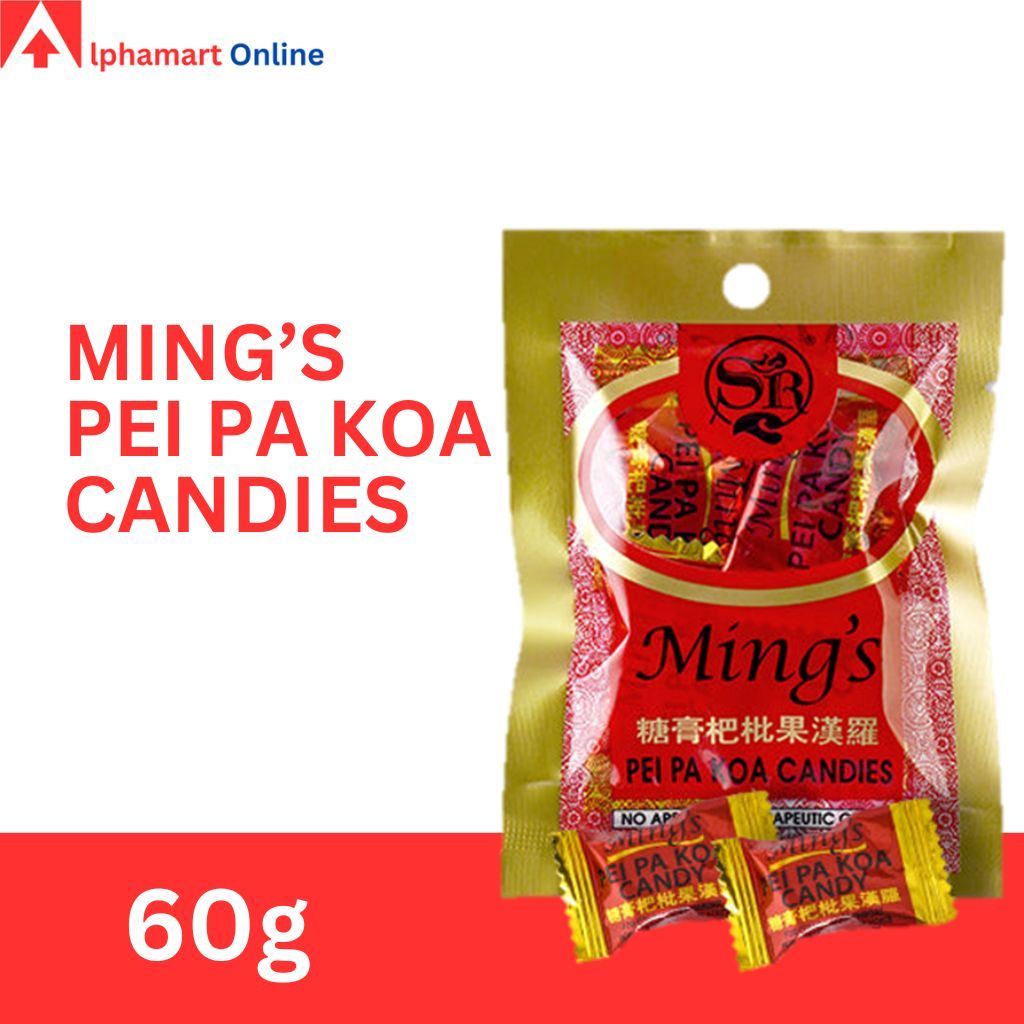 Ming’s Pei Pa Koa Candy 60g – Herbal Lozenges for Soothing Cough & Sore ...