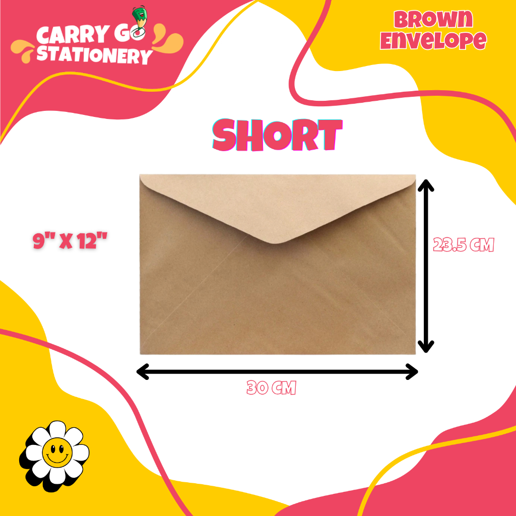 10s Document Brown Envelopes - Classic Brown, Short and Long Sizes ...