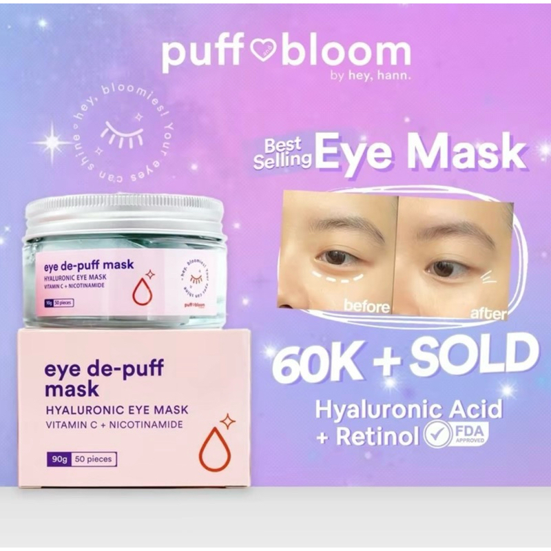 EYE DE PUFF MASK by Puff and Bloom Hydraulic Eye Mask with Vitamin C ...