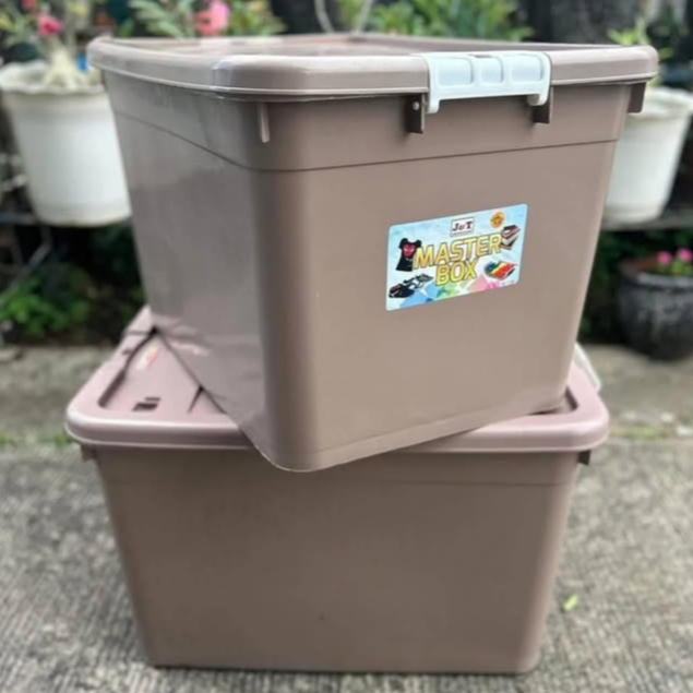 STORAGE BOX 160 LITERS MOCHA J&T MASTER BOX STOCK #1913 | Shopee ...
