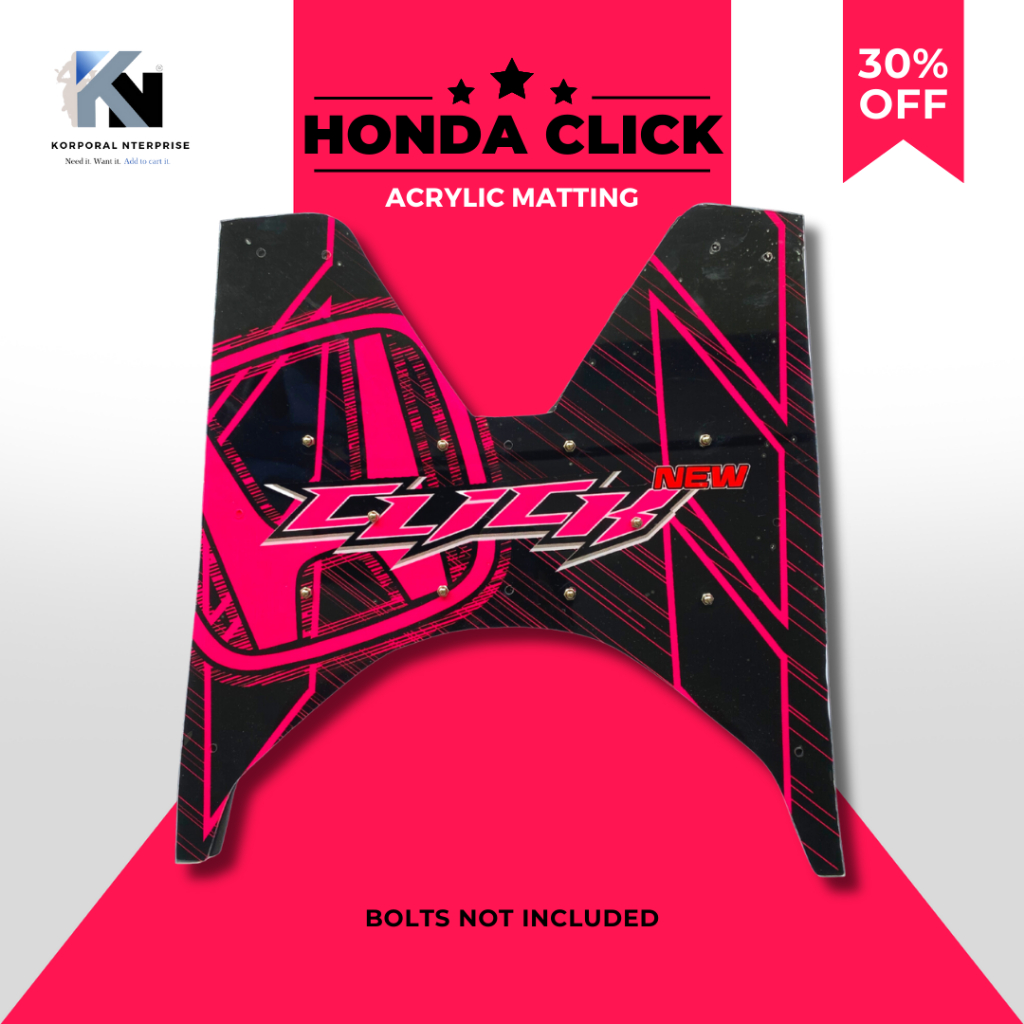 HONDA CLICK ACRYLIC FLOOR MATTING | PERFECT FOR YOUR MOTORCYCLE | 9 ...