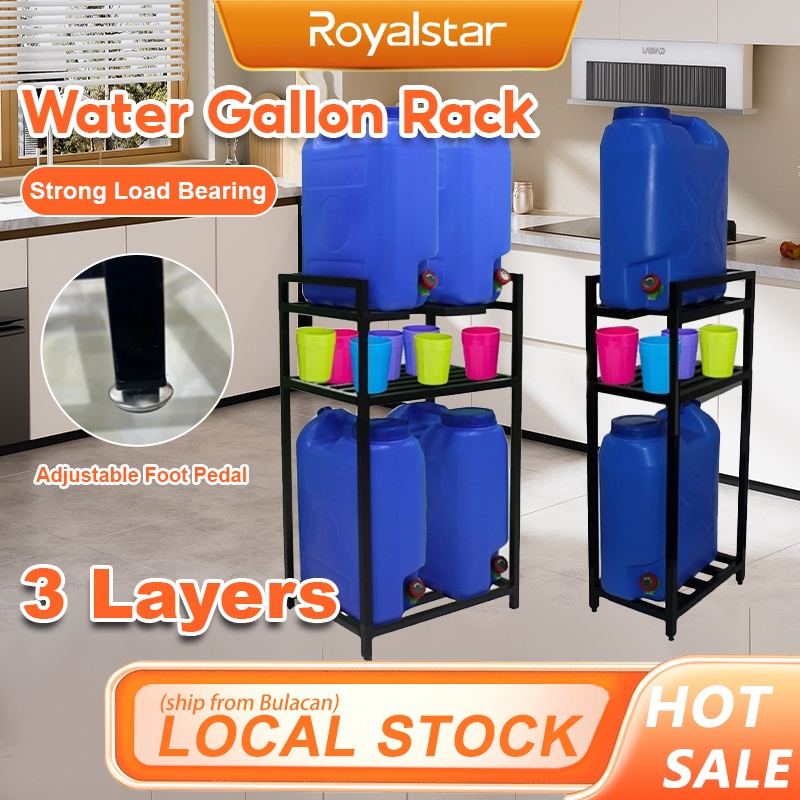 ROYALSTAR 2/3 Layers Water Gallon Rack Stand Thickened Metal Water ...