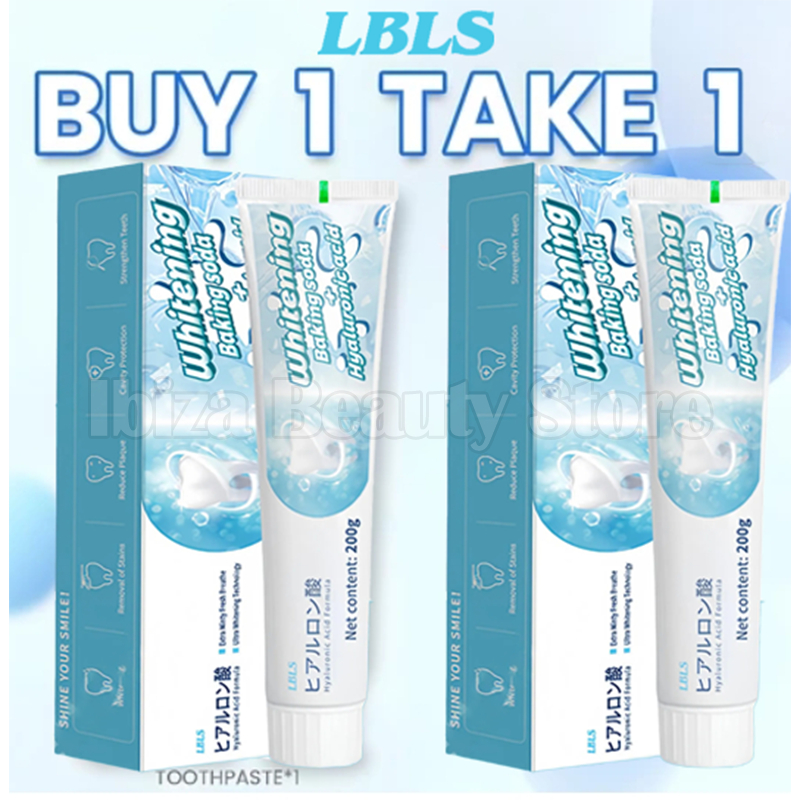 Japanese Whitening Soda Toothpaste Hyaluronic Acid & Baking Soda Mint ...