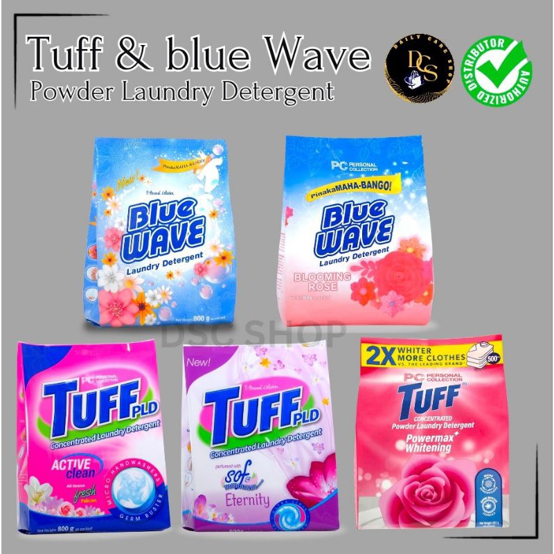 TUFF PLD AND BLUE WAVE POWDER DETERGENT 800 GRAMS | Shopee Philippines