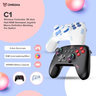 ONIKUMA C1 Wireless Bluetooth Gamepad Dual-Mode Six-Axis Gyroscope ...
