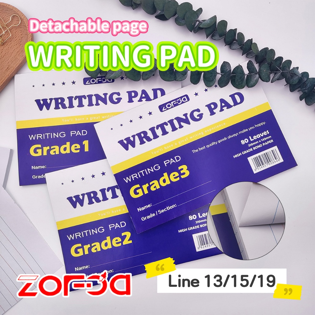 10Pcs Writing Pad 80 Sheet Bond Pad Paper For Grade 1-4 210*143mm ...