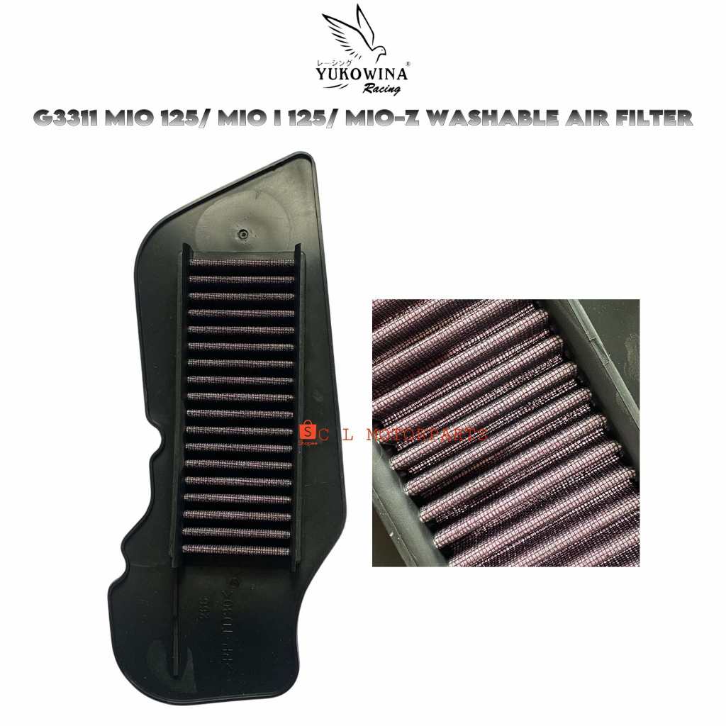 G3311 MIO 125/ MIO I 125 M3/ MIO-Z WASHABLE AIR FILTER | Shopee Philippines