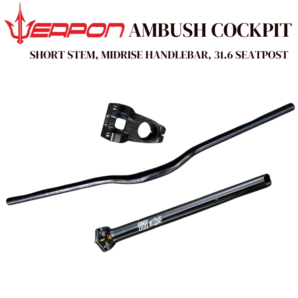 WEAPON AMBUSH & WEAPON SAVAGE COCKPIT (SEATPOST, STEM & HANDLEBAR ...