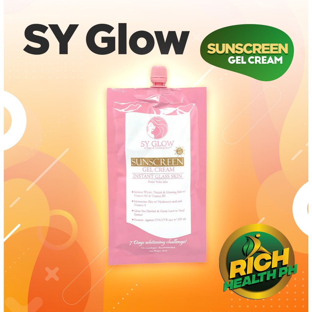 SY Glow Sunscreen Instant Glass Skin SPF40 50mL for Facial Skincare | Shopee Philippines