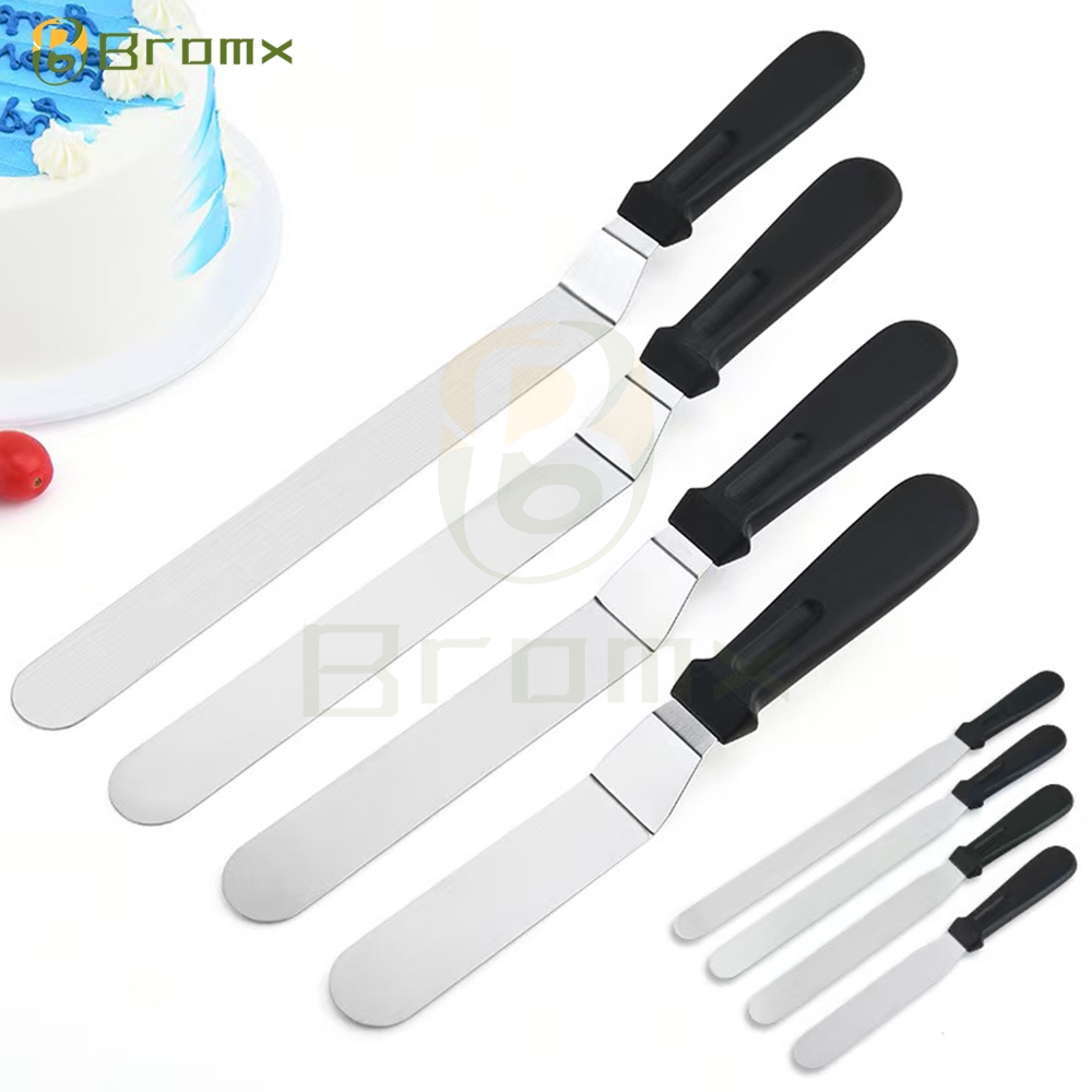 304 Stainless Steel Cake Spatula Offset Spatula Butter Cream Icing ...