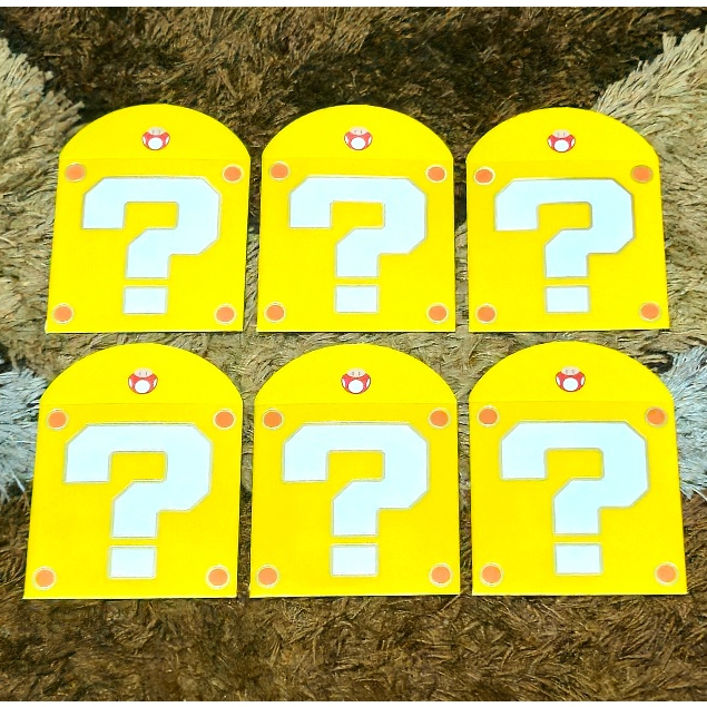 Super Mario Bros Question Block Money Envelope / Angpao | Shopee ...